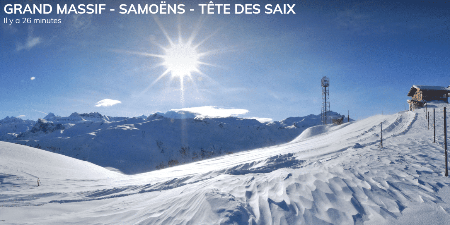 Webcam Tête des Saix Samoëns Samoëns, station de ski et village ...